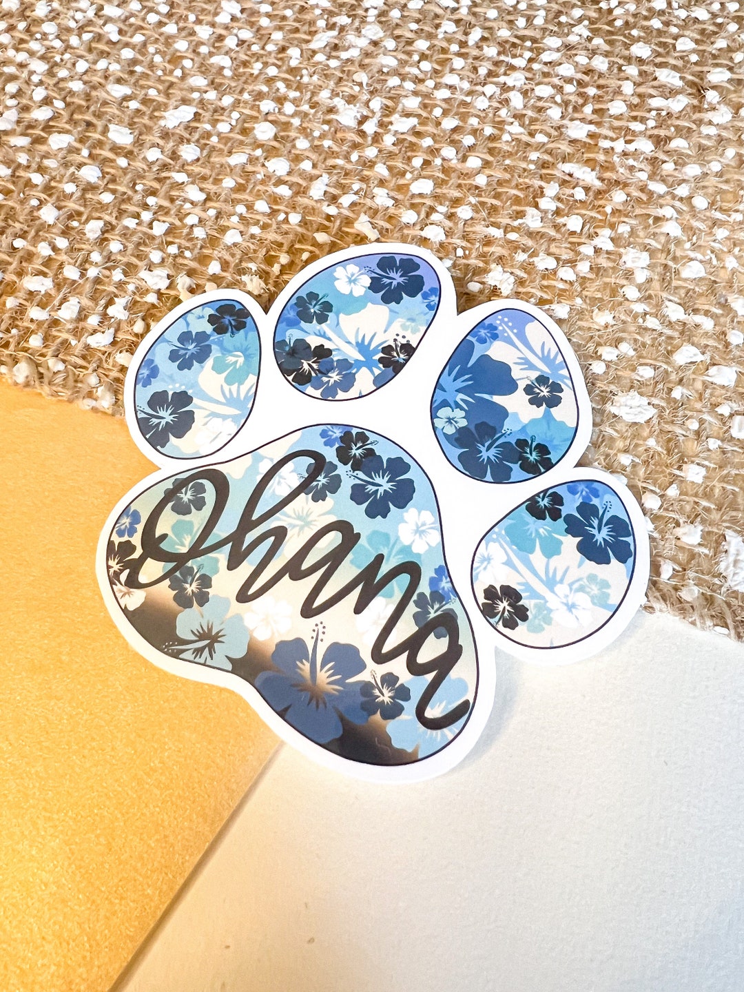 Paw Print Sticker Ohana Sticker Waterproof Sticker Botanical Stickers ...