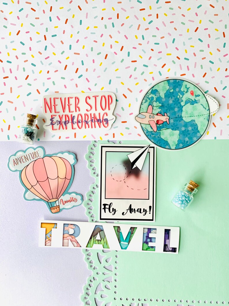 Adventure Sticker Pack Travel Sticker Pack Waterproof | Etsy
