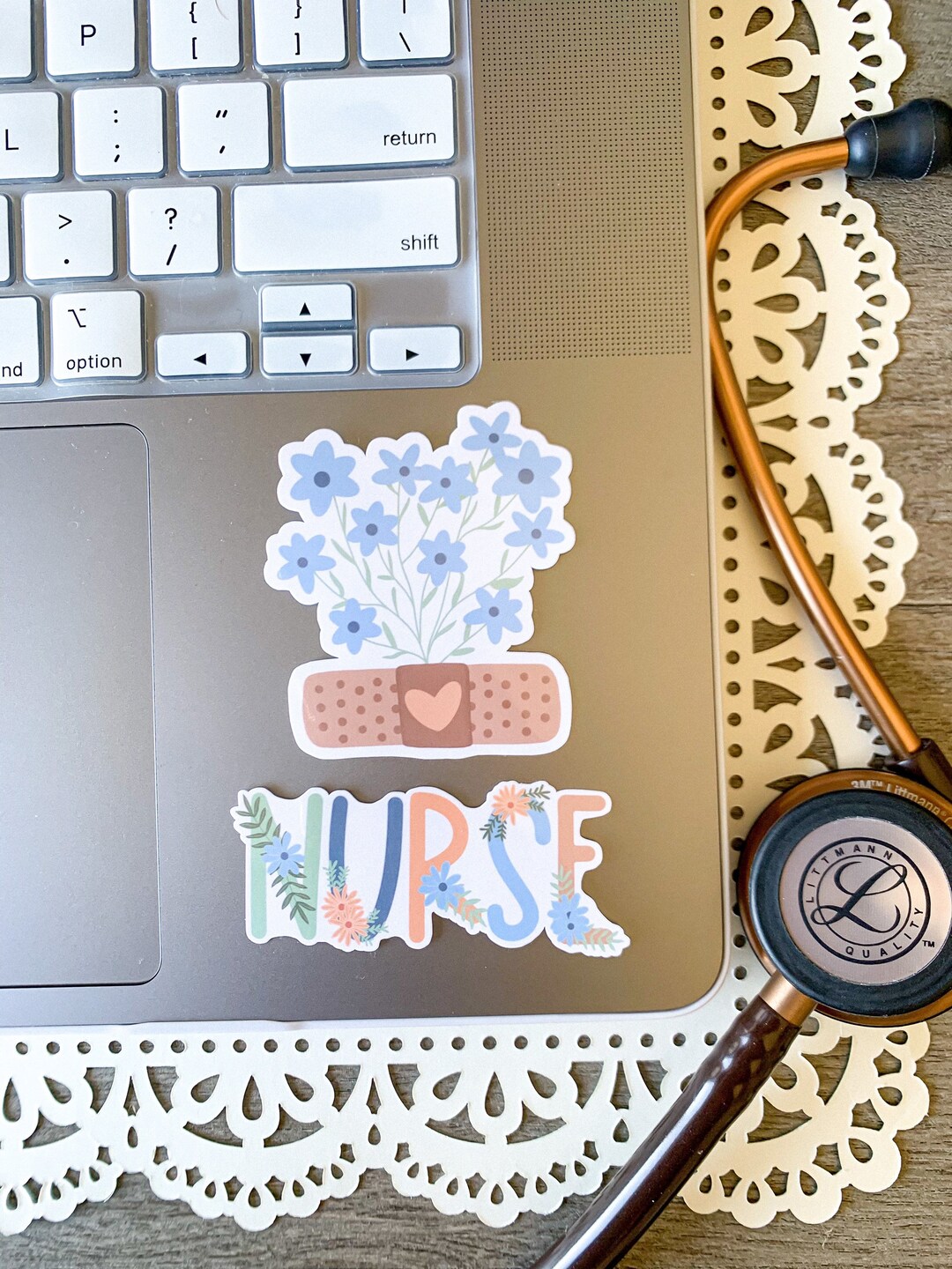 Floral Nurse Sticker | Bandaid Sticker | Nurse Appreciation Gift ...