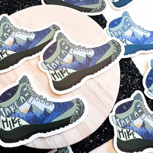 Take A Hike Boot Sticker | Waterproof Sticker | Adventure Sticker ...
