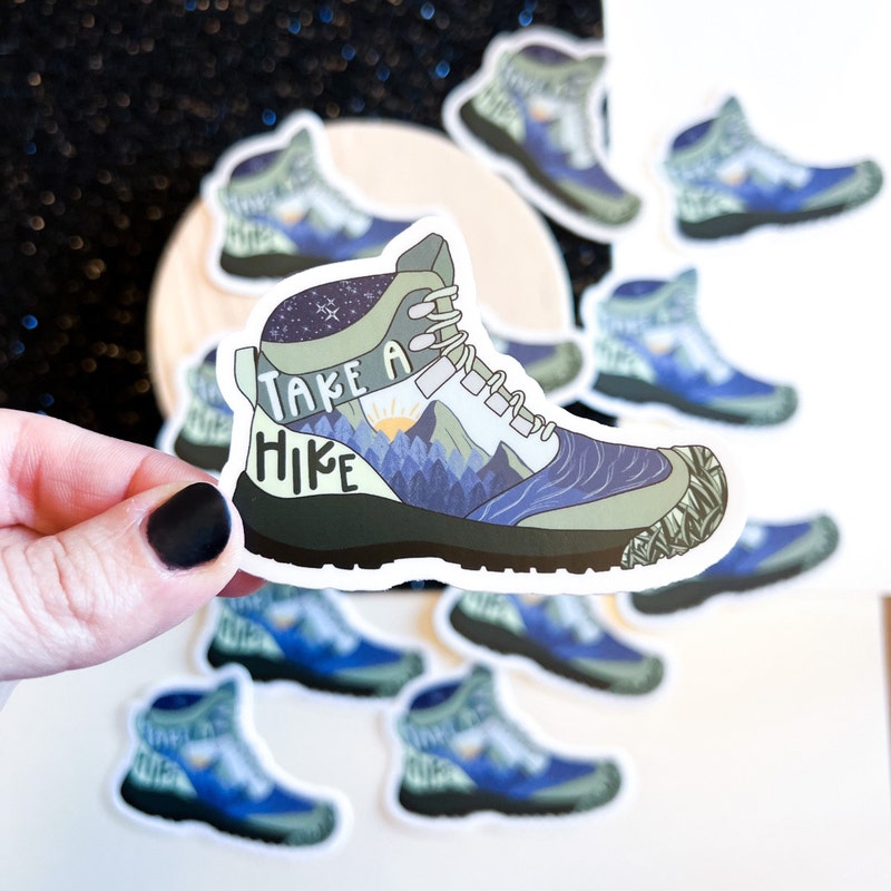 Hiking Sticker - Etsy