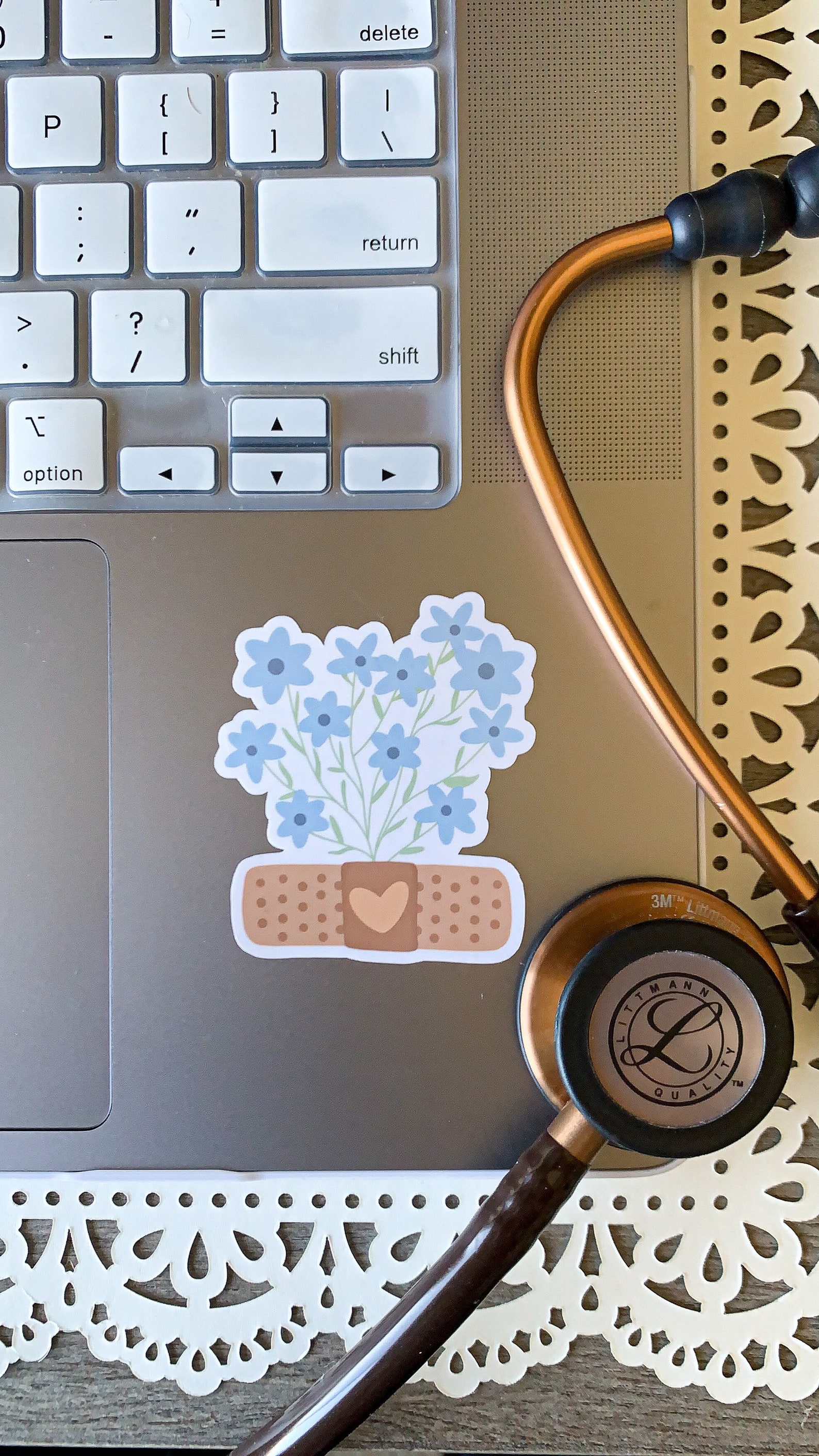Floral Nurse Sticker Bandaid Sticker Nurse Appreciation - Etsy