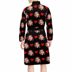 Custom Face Shawl Robe, Funny Personalized Photo Kimono Robe, Men's ...