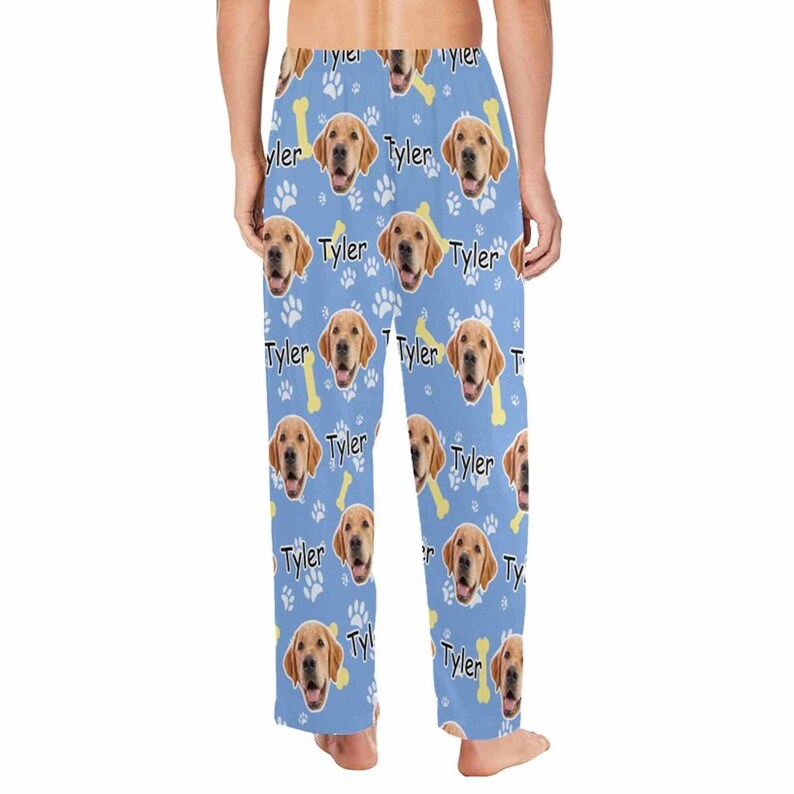 Custom Dog Photo & Name Pajama Pants Dog Face Pajama Pants - Etsy