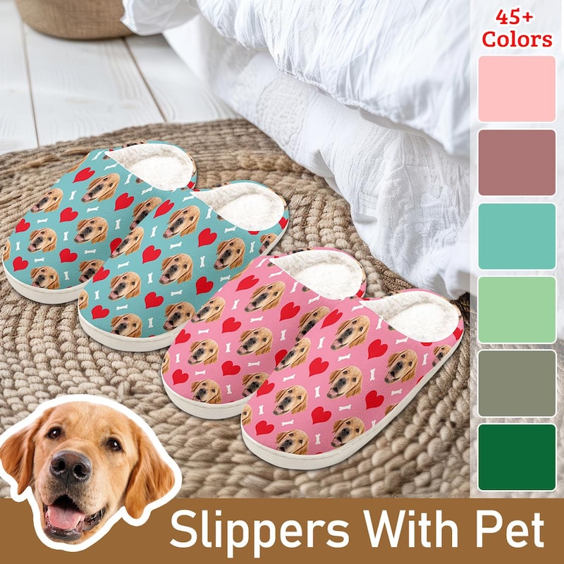 Custom Slippers - Etsy