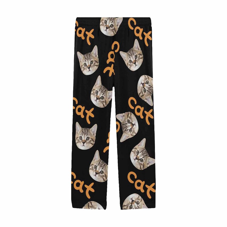 Custom Cat Photo Pajama Pants Cat Pajama Pants Personalized - Etsy