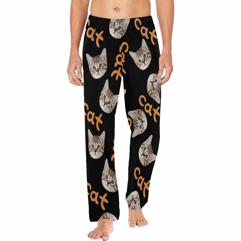 Custom Cat Photo Pajama Pants Cat Pajama Pants Personalized - Etsy