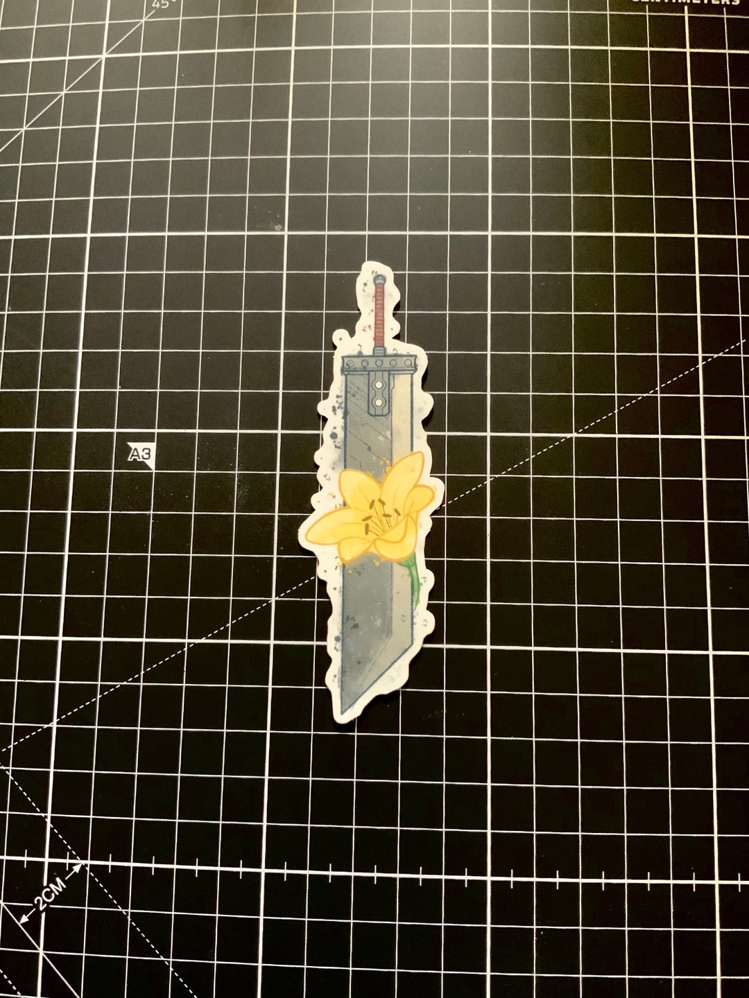 Buster Sword - Holographic Sticker - Final Fantasy VII / VIII / IX PS1 ...