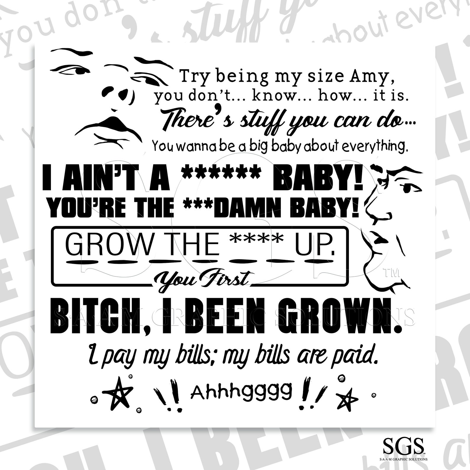 Tammy and Amy Try being my size Amy you don't... | Etsy