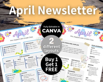 April Newsletter - Etsy