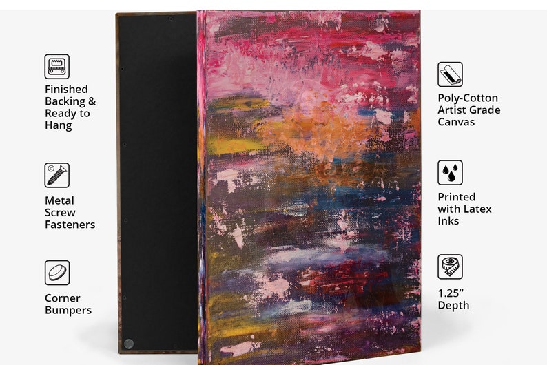 Spectra - Color Spectrum Wall Art, Red,blue,yellow Abstract Painting ...