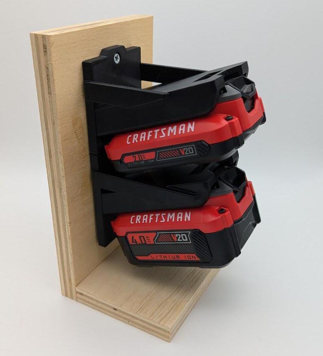 Craftsman 20v Stackable Battery Wall Storage - Etsy