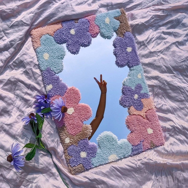 Tufted Mirror - Etsy