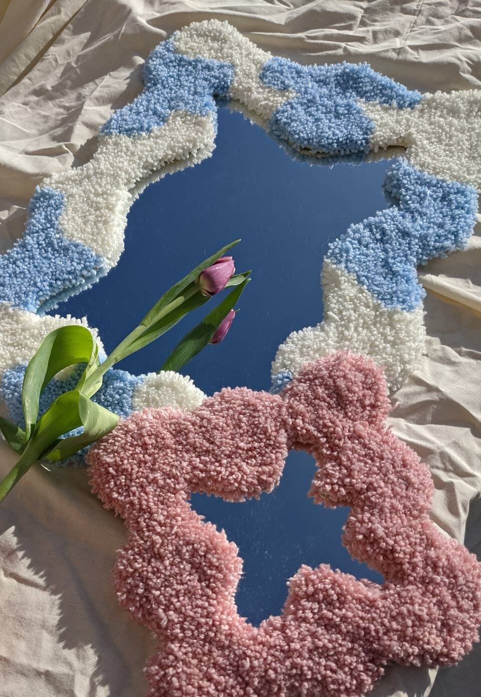 PREORDER Tufted Mirror Handmade Rug Carpet Tufting Gun Wall - Etsy