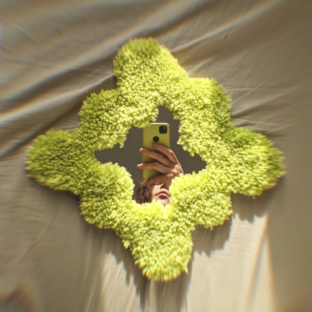 Tufted Handmade Rug Carpet Tufting Gun Mini Lime Green Wall Fluffy ...