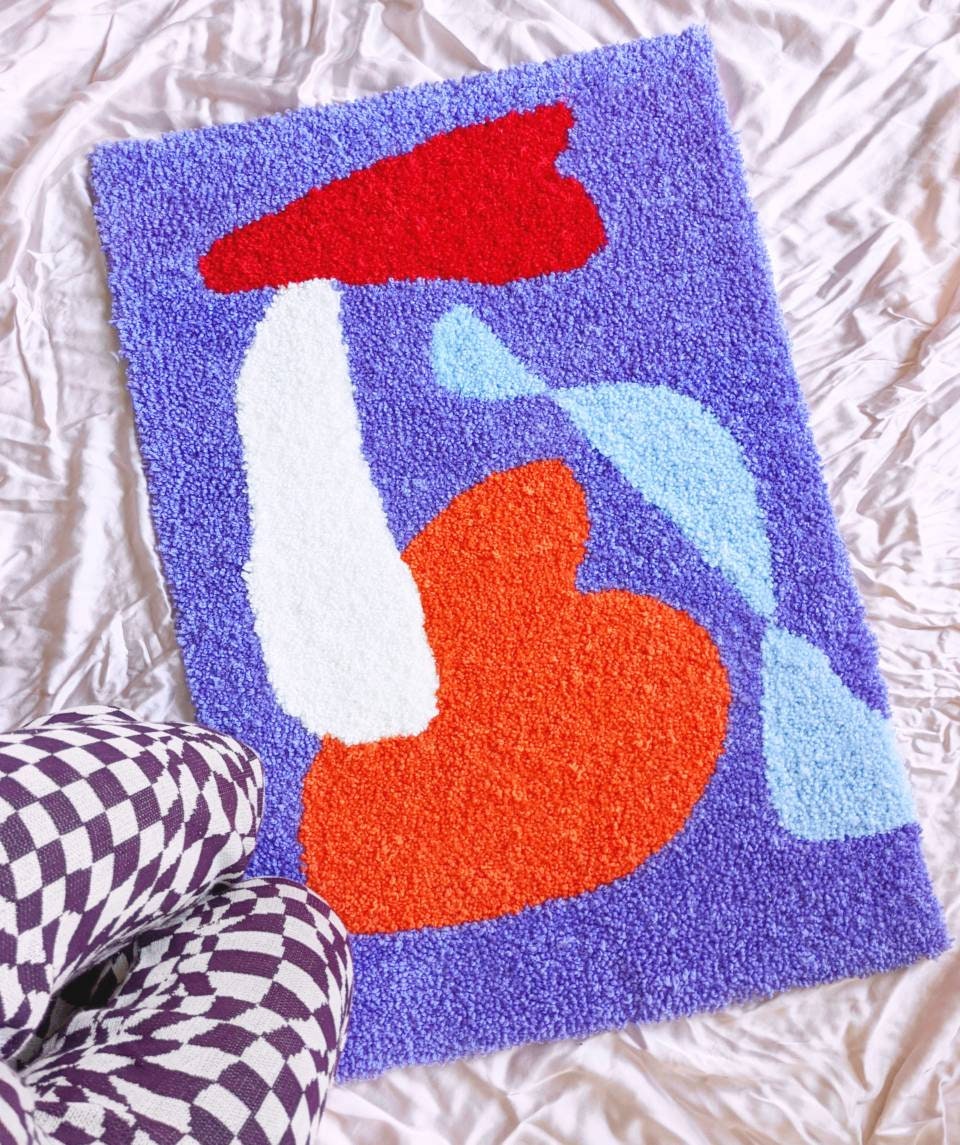 Handmade Tufting Gun Tufted Rug Carpet Psychedelic - Etsy
