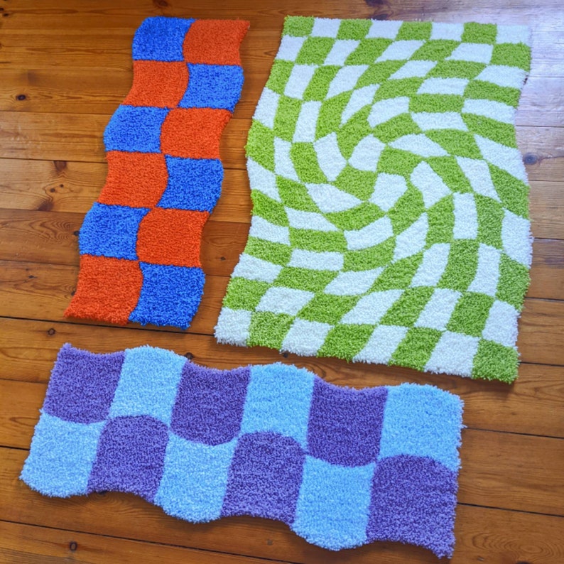 Handmade Tufting Gun Tufted Rug Carpet Psychedelic - Etsy