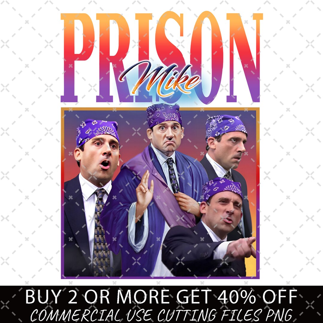 Buy Retro Prison Mike Png, the Office Png, Michael Scott Png, Steve ...