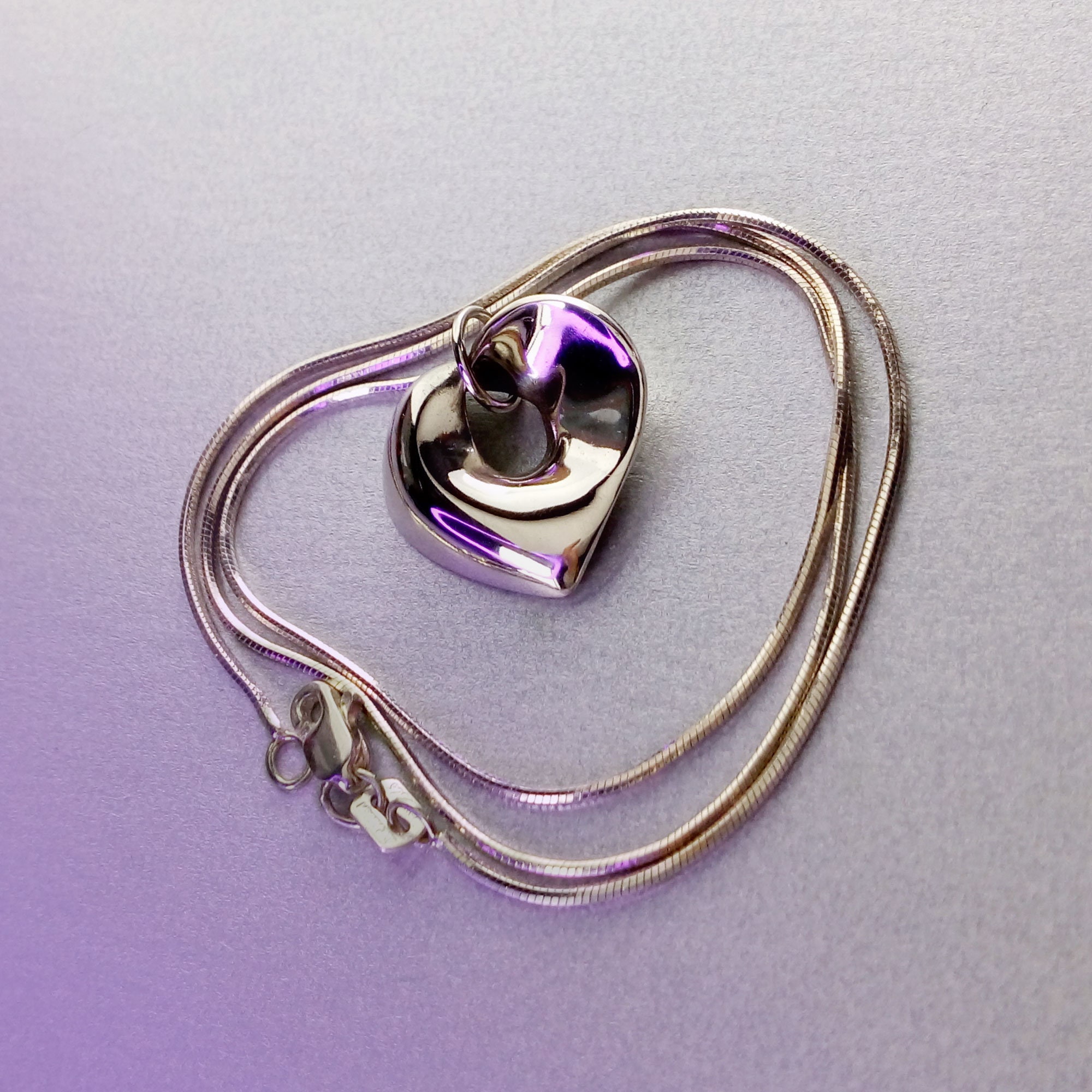 Mobius Strip Heart Handmade Necklace/ Modern Love Jewelry for Her ...