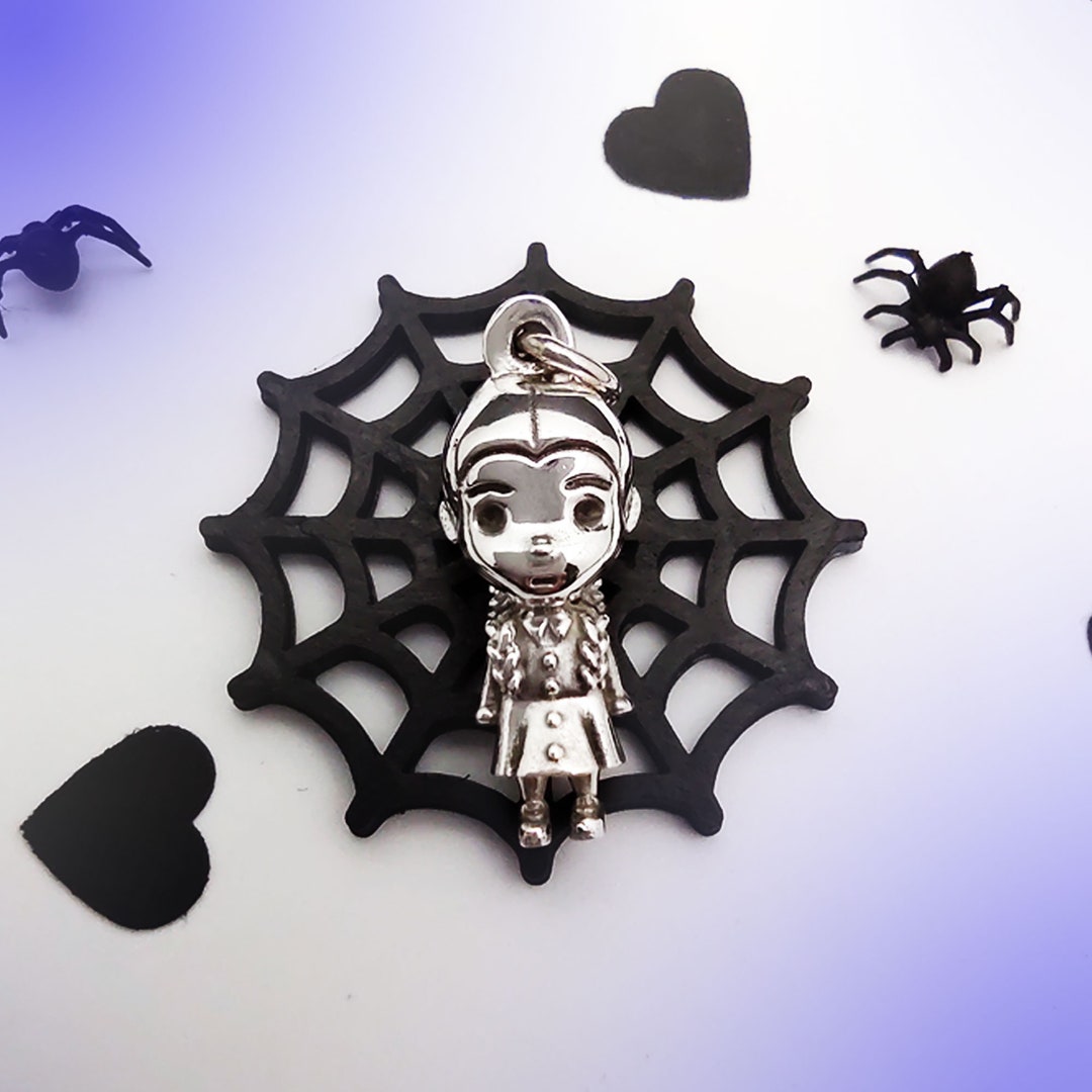 Wednesday Necklace Tim Burton Style/ Wednesday Addams Doll Gothic Gift ...