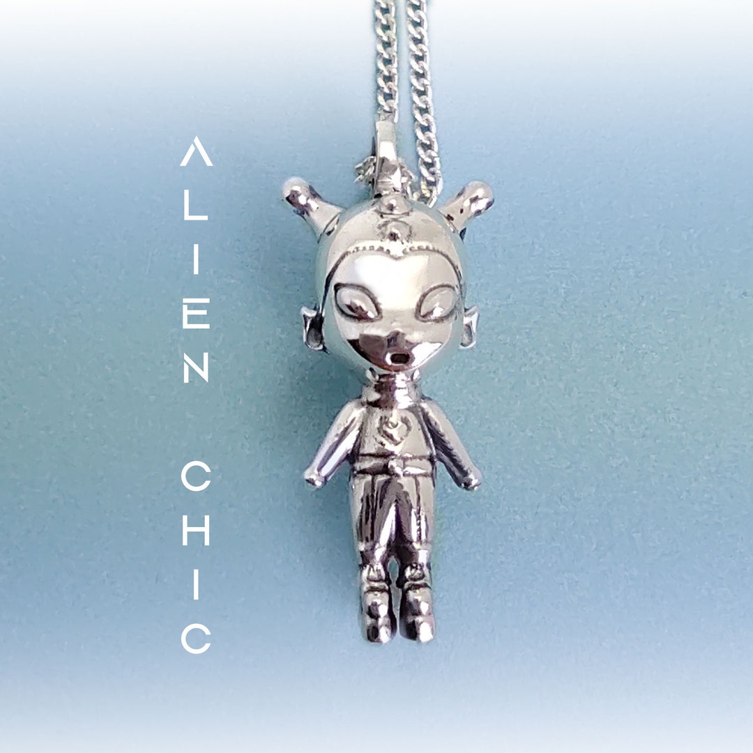 Alien Chic Mini Doll Pendant/ Funny Jewelry/ Fantastic Creature ...
