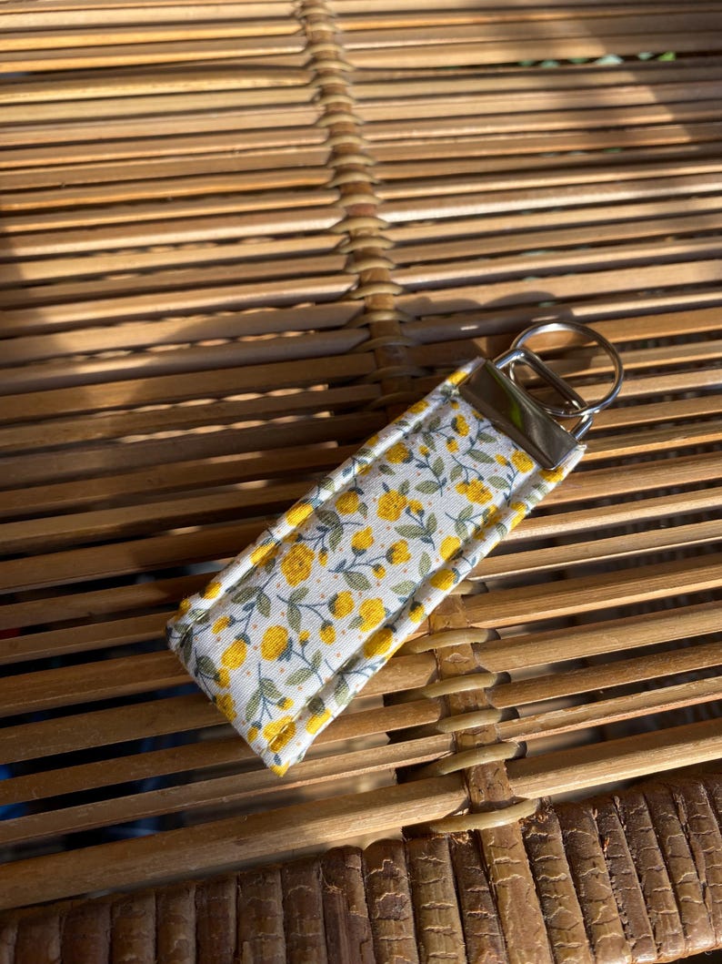 Handmade High Quality Print Quilted Key Chain - Etsy