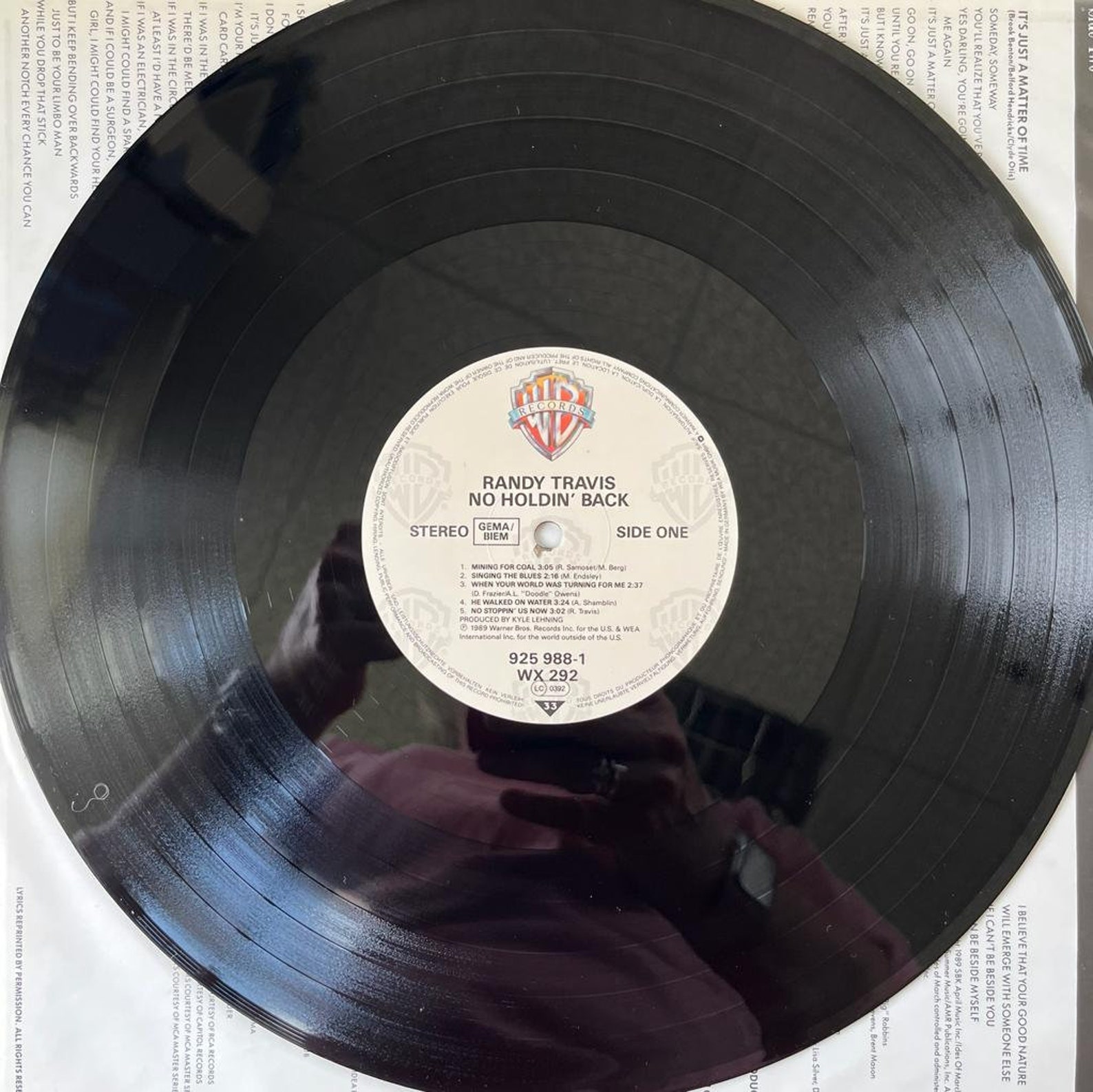 Randy Travis, No Holdin Back / Vinyl - Etsy