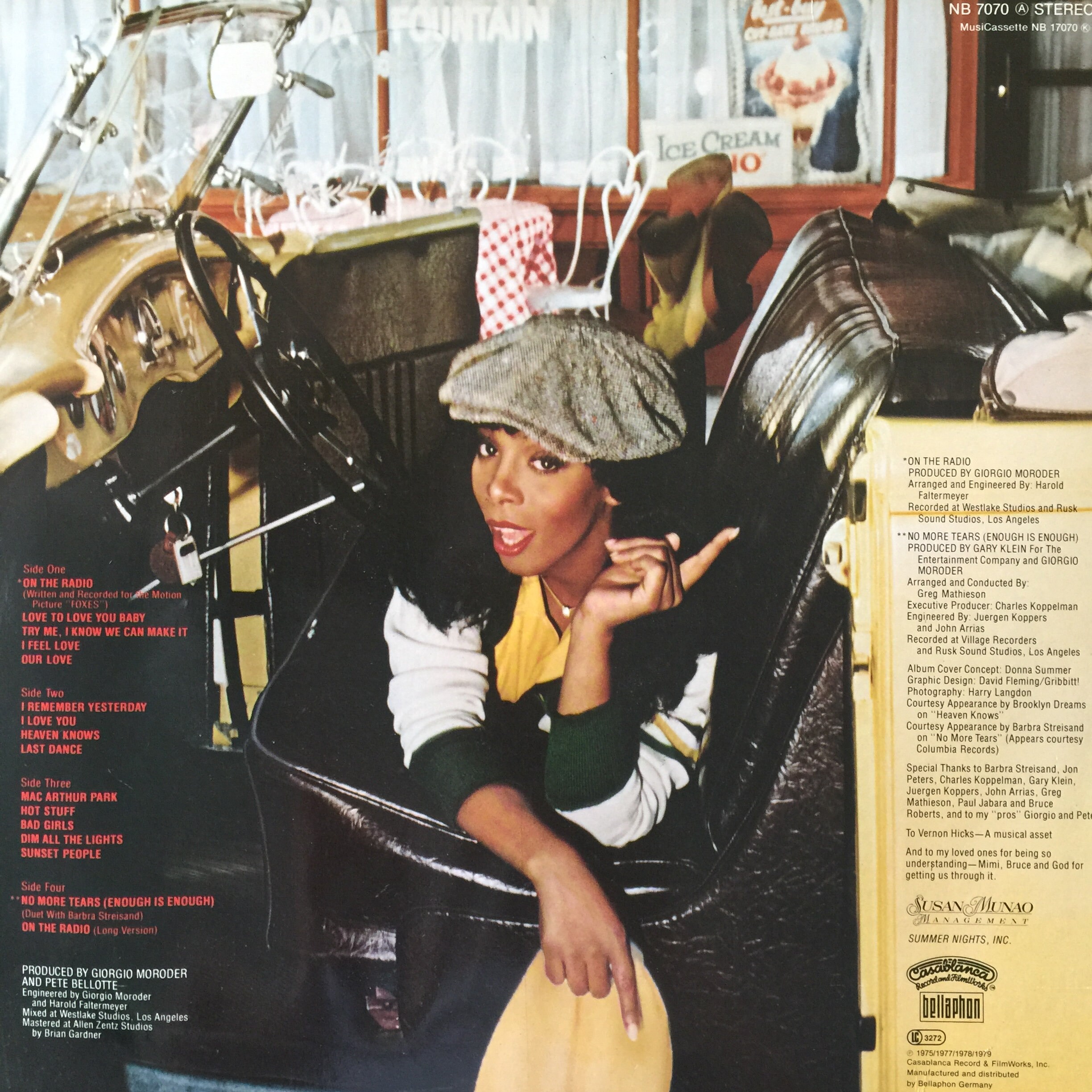 Donna Summer, on the Radio Greatest Hits Vol I & II, Double Album ...