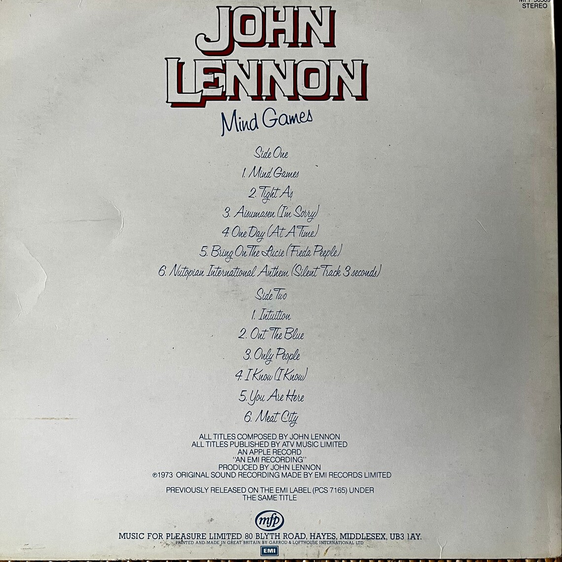 John Lennon, Imagine / Vinyl - Etsy