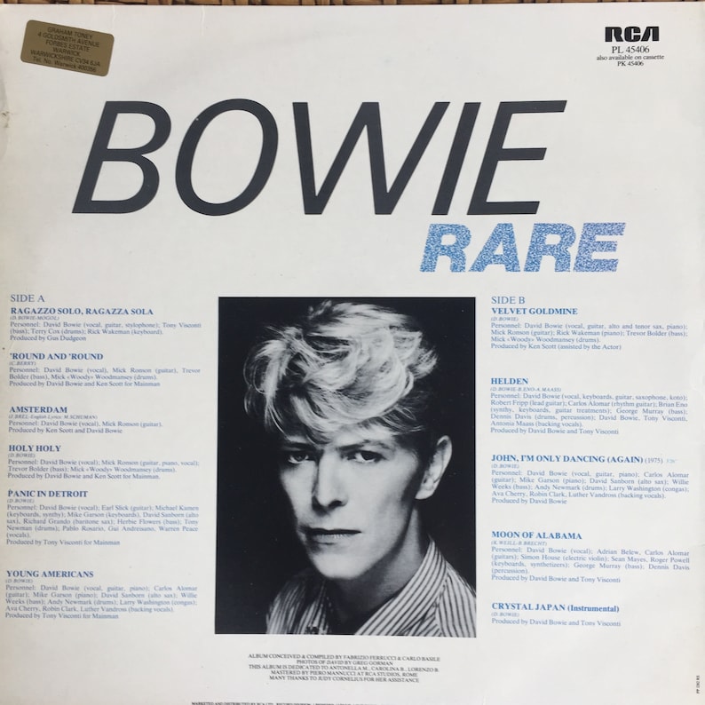 David Bowie, Rare / Vinyl - Etsy