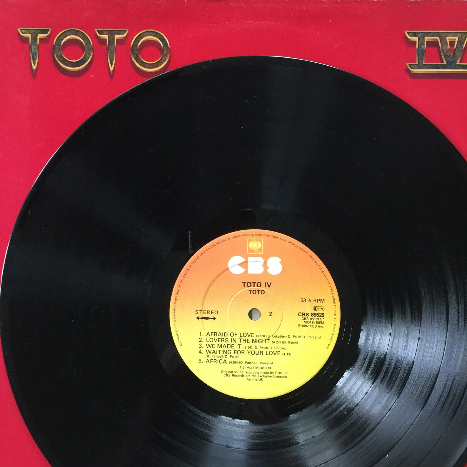 Toto, Toto IV / Vinyl - Etsy