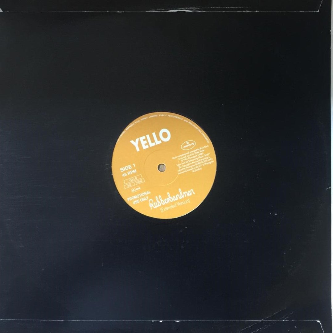 Yello, Rubberbandman, 12 Inch Single / Vinyl/ Gift Idea - Etsy