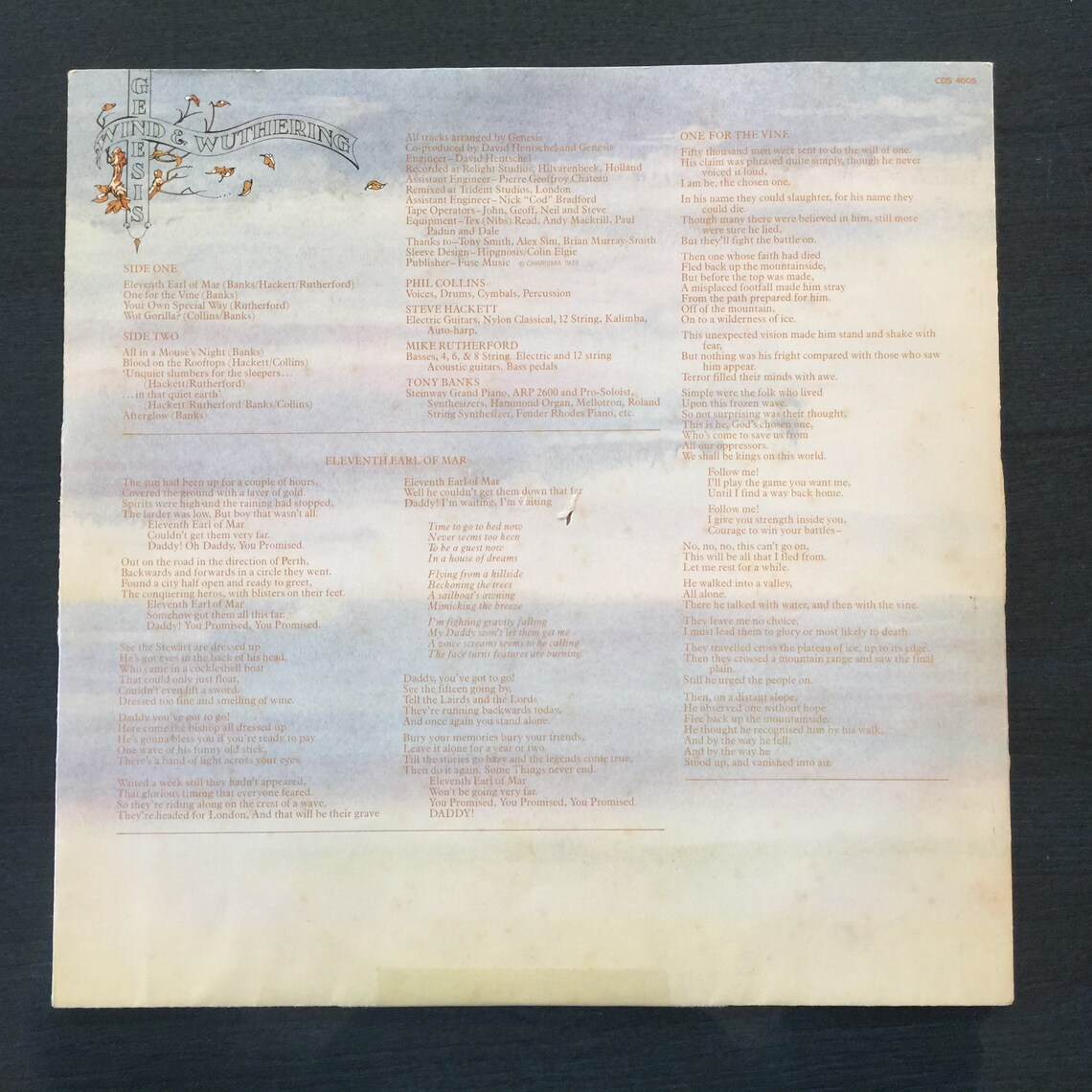Genesis, Wind & Wuthering / Vinyl - Etsy