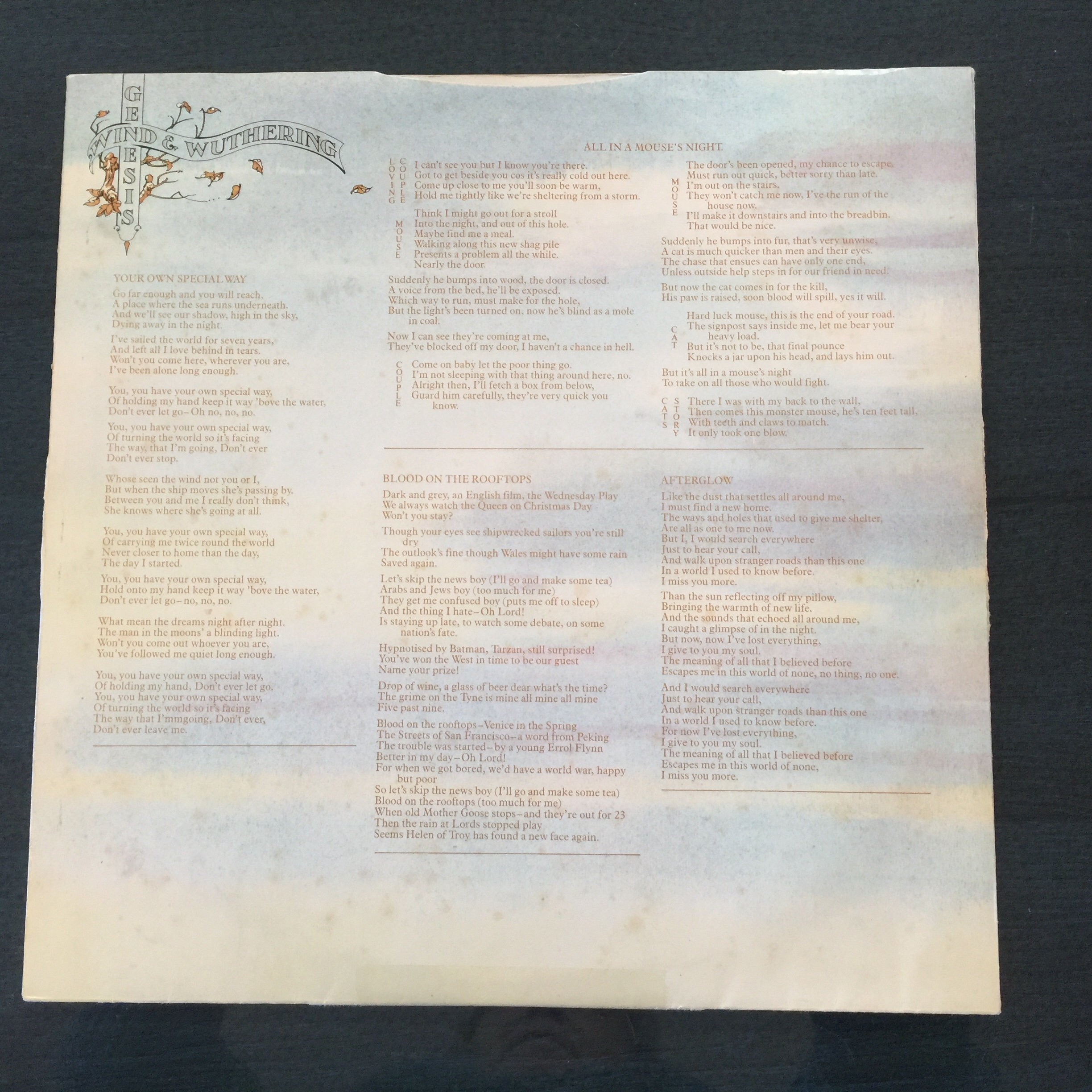 Genesis, Wind & Wuthering / Vinyl - Etsy