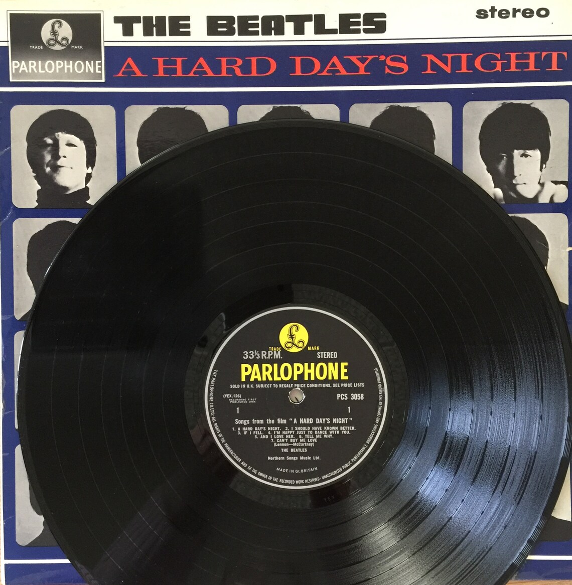 The Beatles A Hard Days Night / Vinyl - Etsy