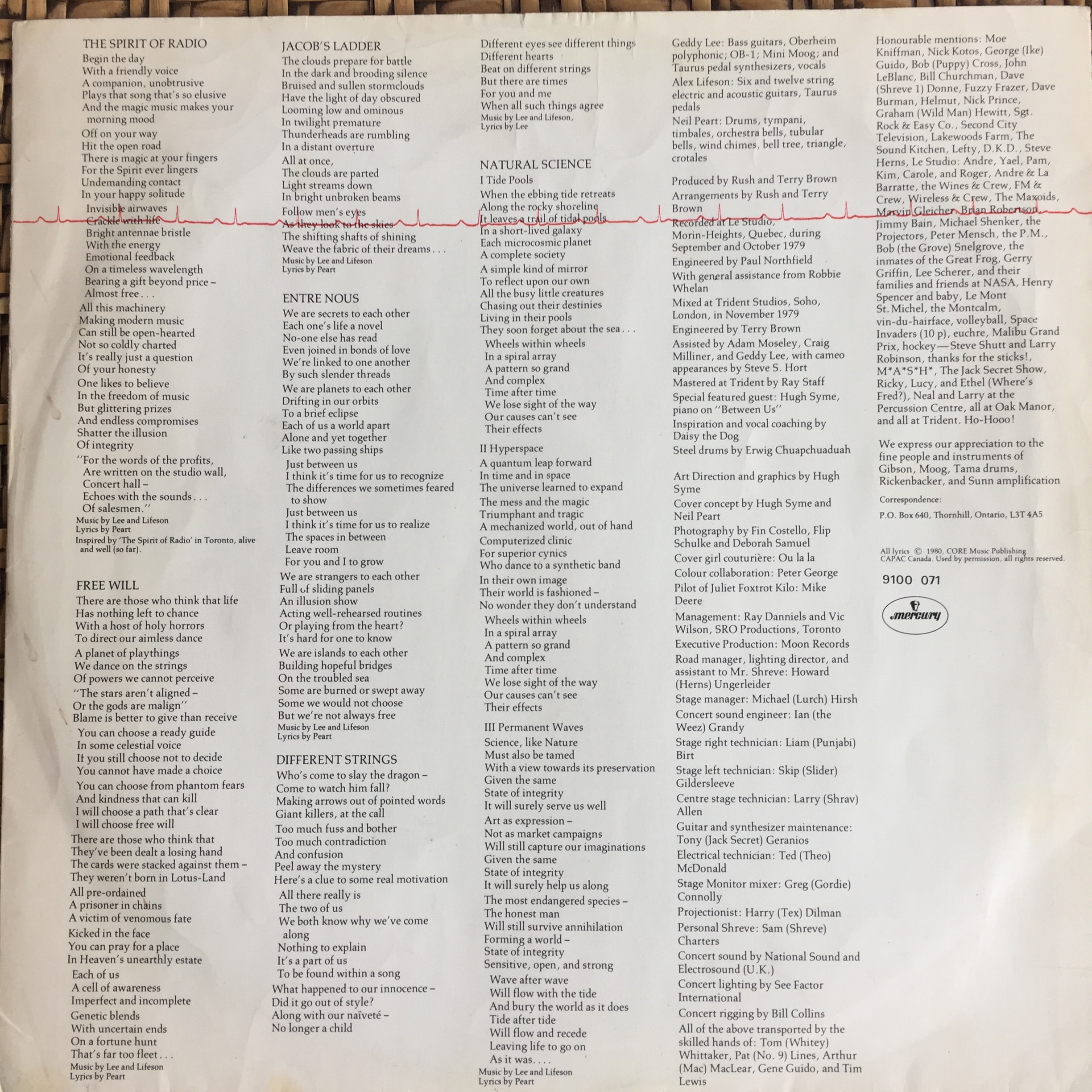 Rush, Permanent Waves / Vinyl - Etsy
