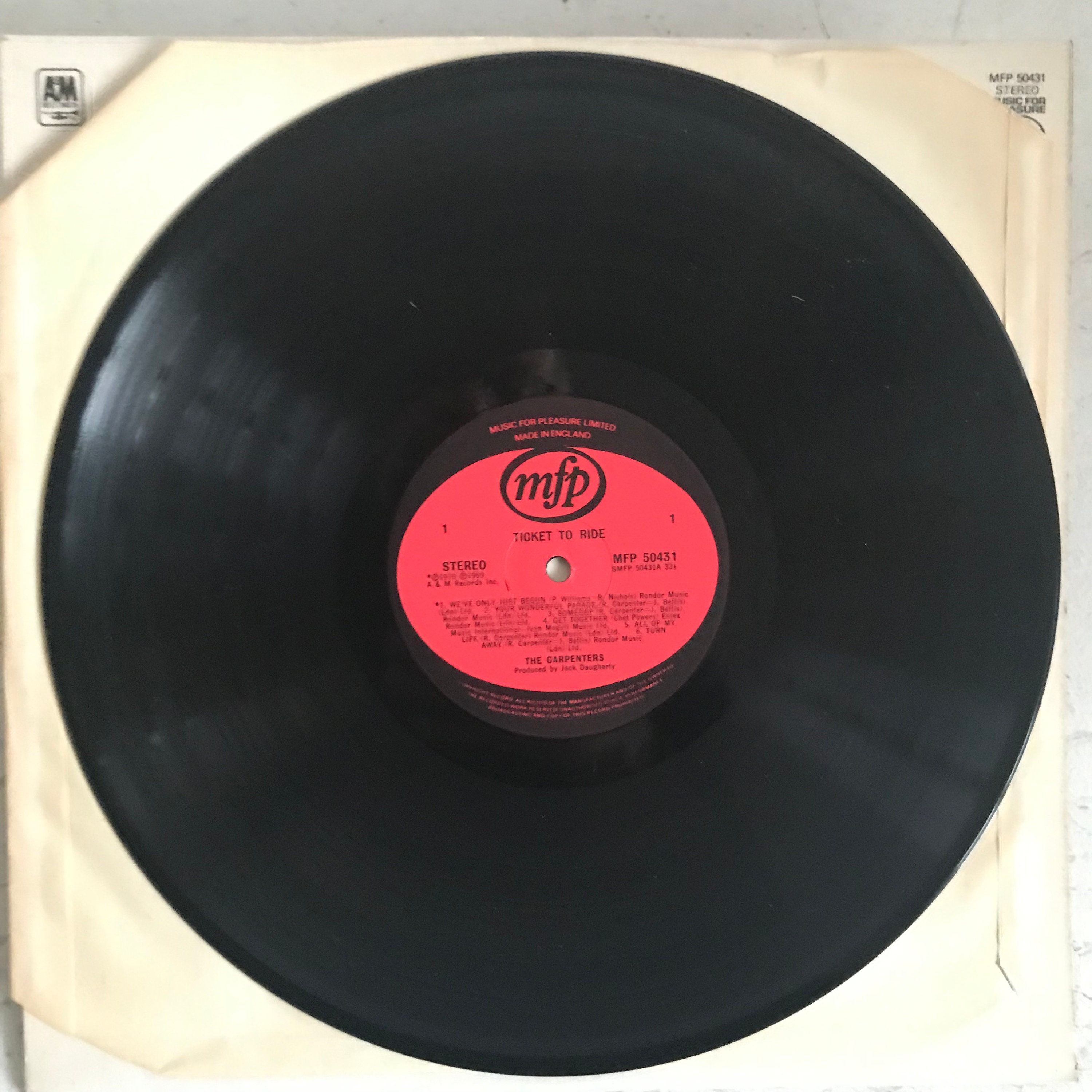 The Carpenters, Ticket to Ride / Vinyl - Etsy