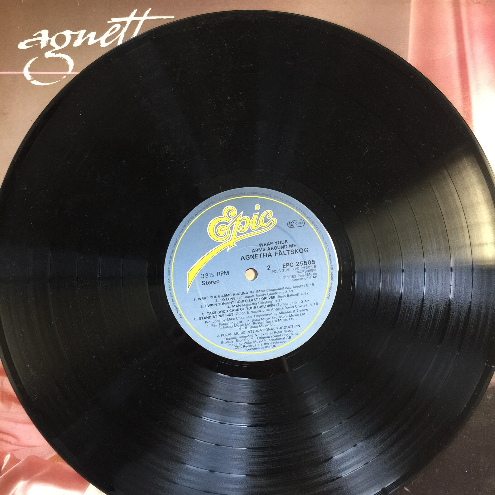 Agnetha Faltskog, Wrap Your Arms Around Me / Vinyl - Etsy