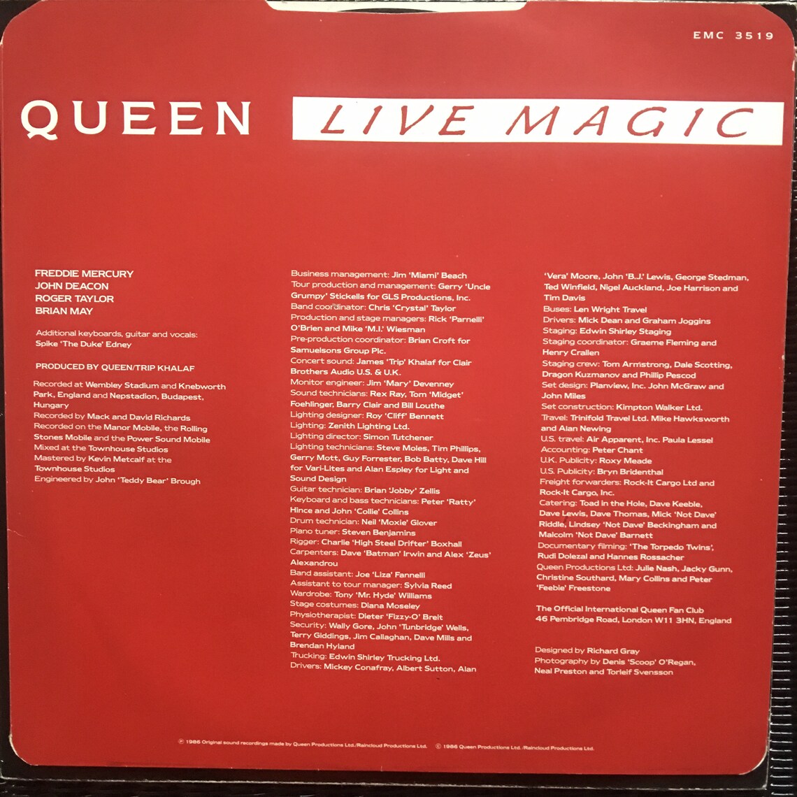 Queen, Live Magic / Vinyl - Etsy