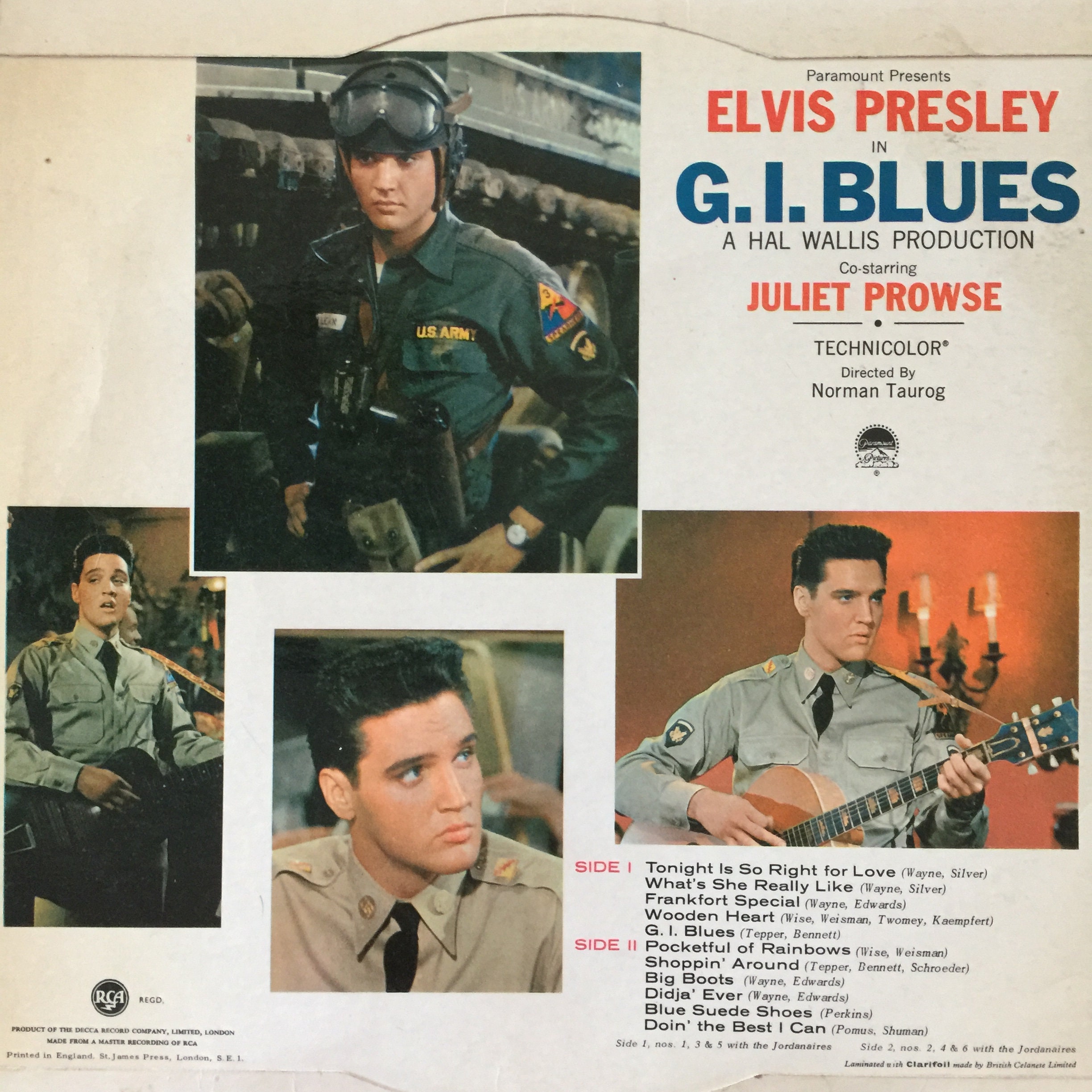 Elvis Presley, Elvis in GI Blues / Vinyl - Etsy