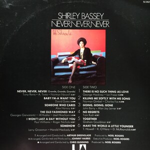 Shirley Bassey, Never Never Never / Vinyl - Etsy
