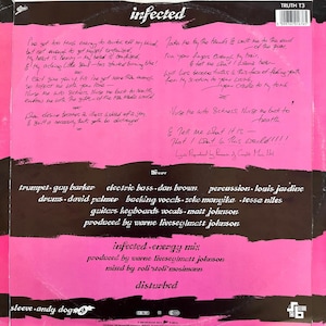 The The, Infected 12 Inch /vinyl /music / Groove Vinyl / Gift - Etsy