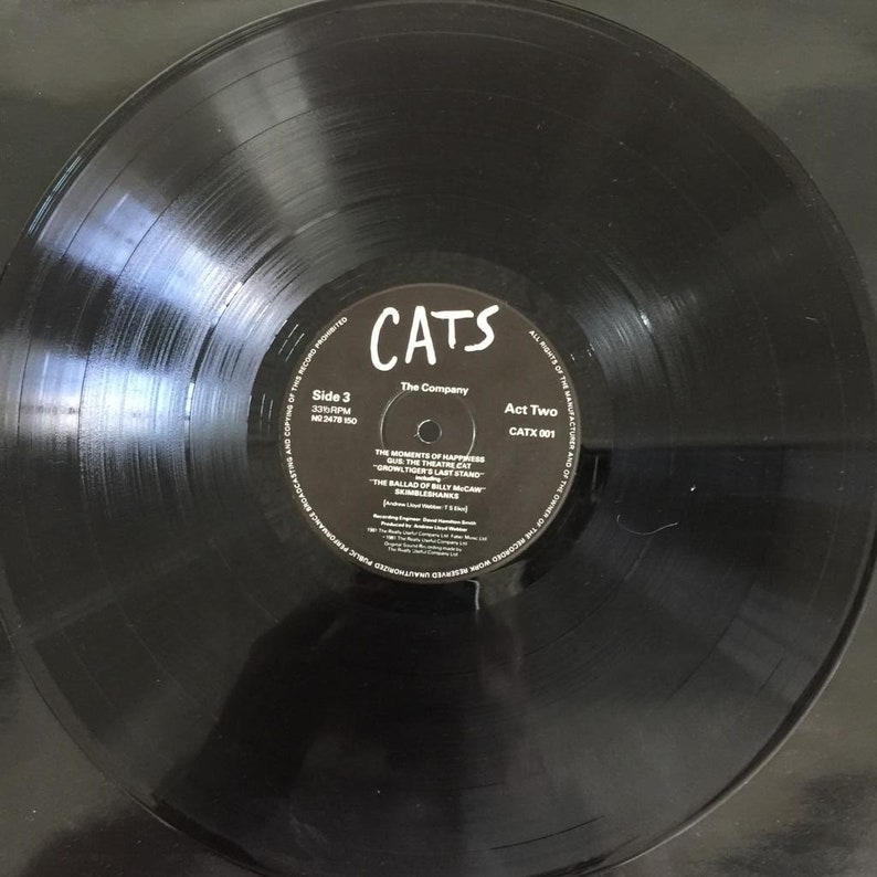 Cats, the Musical by Andrew Lloyd Webber the Original Soundtrack/ Vinyl ...