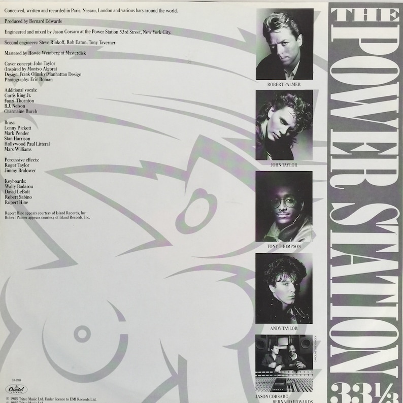 The Power Station, the Power Station 33 1/3 / Vinyl - Etsy