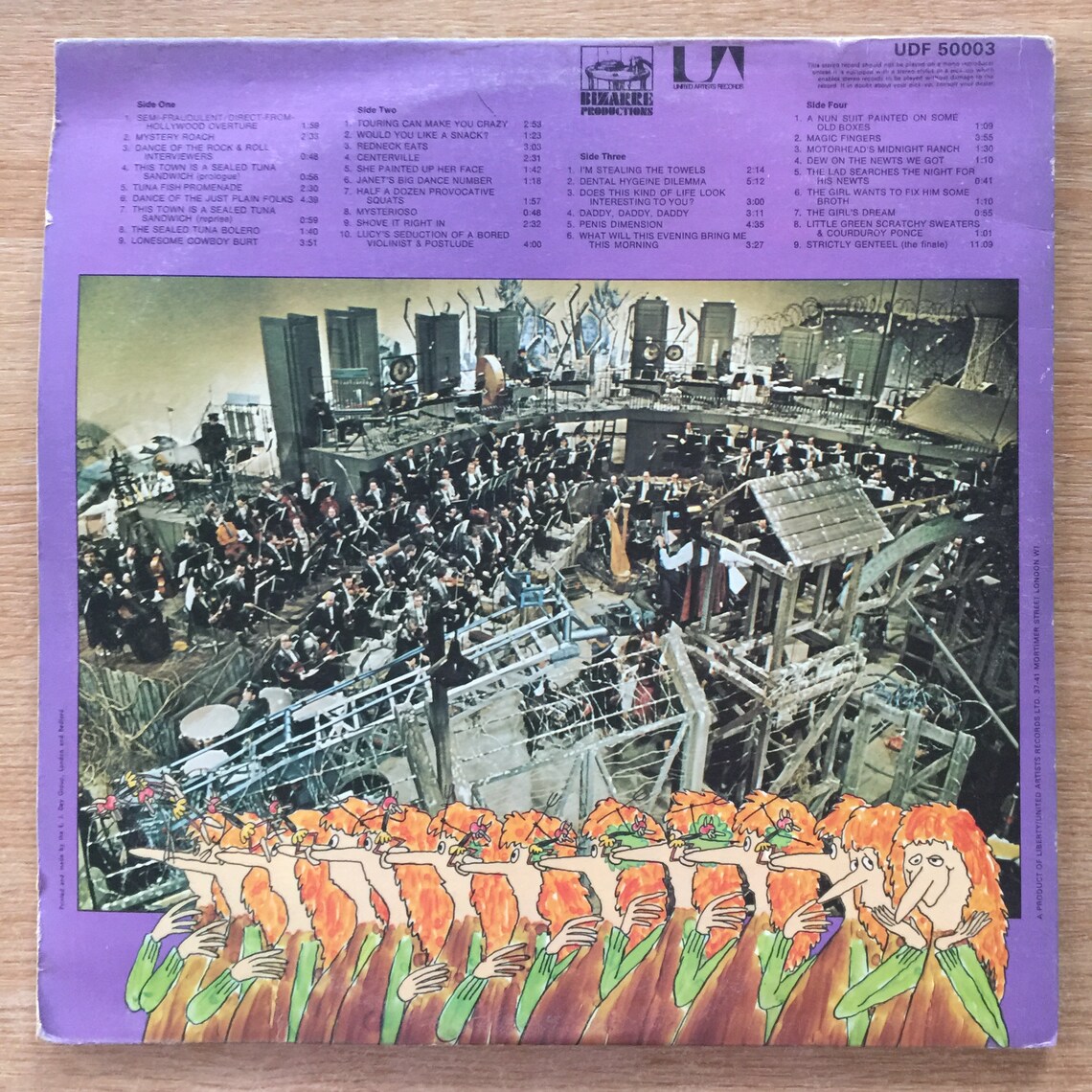 Frank Zappa, Frank Zappa's 200 Motels, Double Album, Gatefold / Vinyl ...