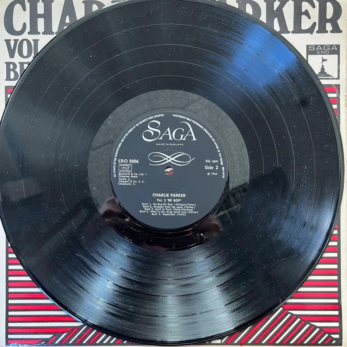 Charlie Parker,vol 2 Be Bop / Vinyl - Etsy