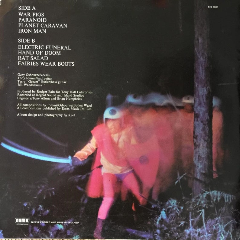 Black Sabbath , Paranoid / Vinyl Record/ Gift / Groovevinyl - Etsy