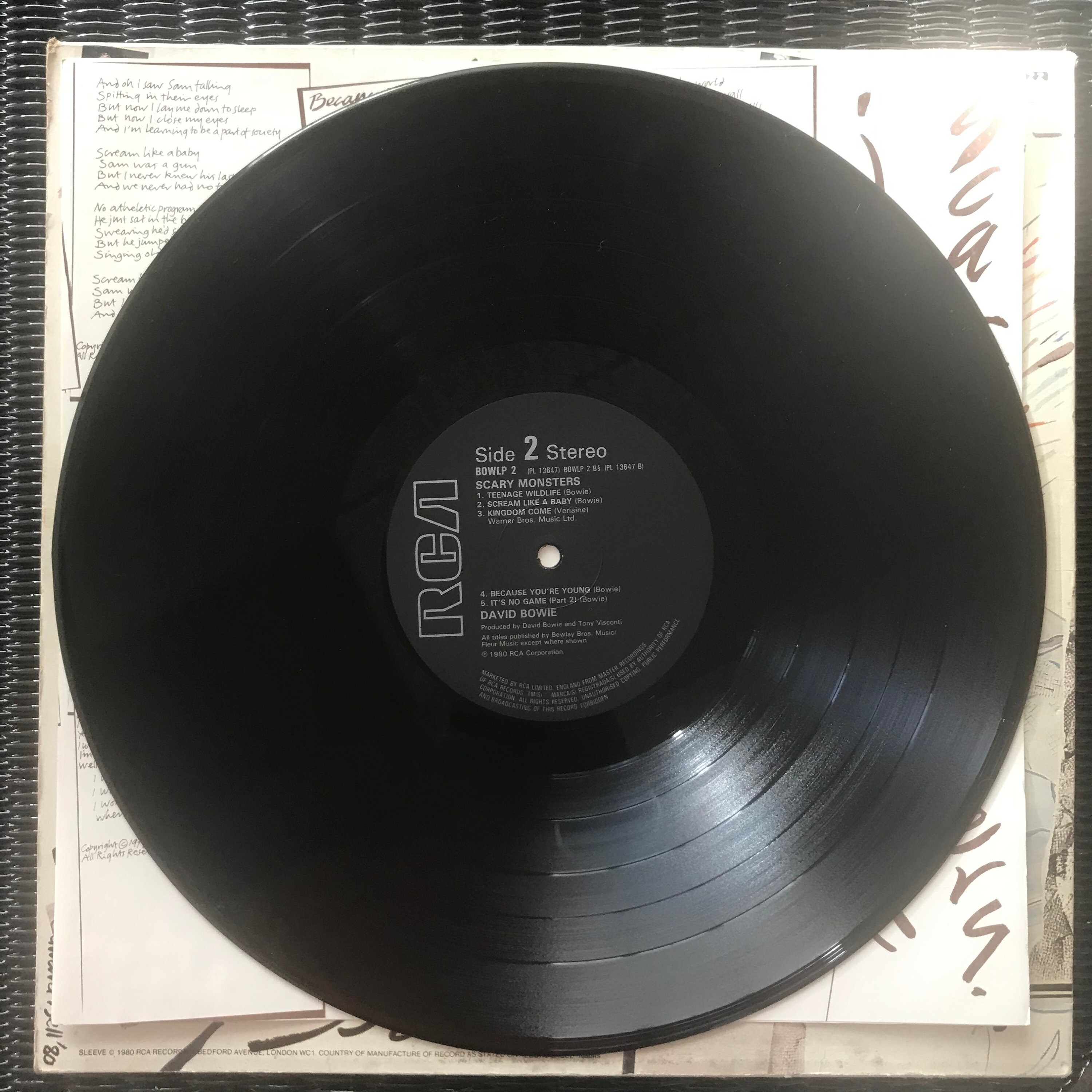 David Bowie, Scary Monsters / Vinyl - Etsy