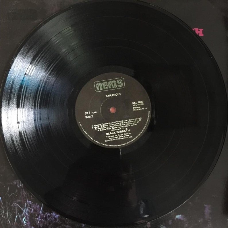 Black Sabbath , Paranoid / Vinyl Record/ Gift / Groovevinyl - Etsy