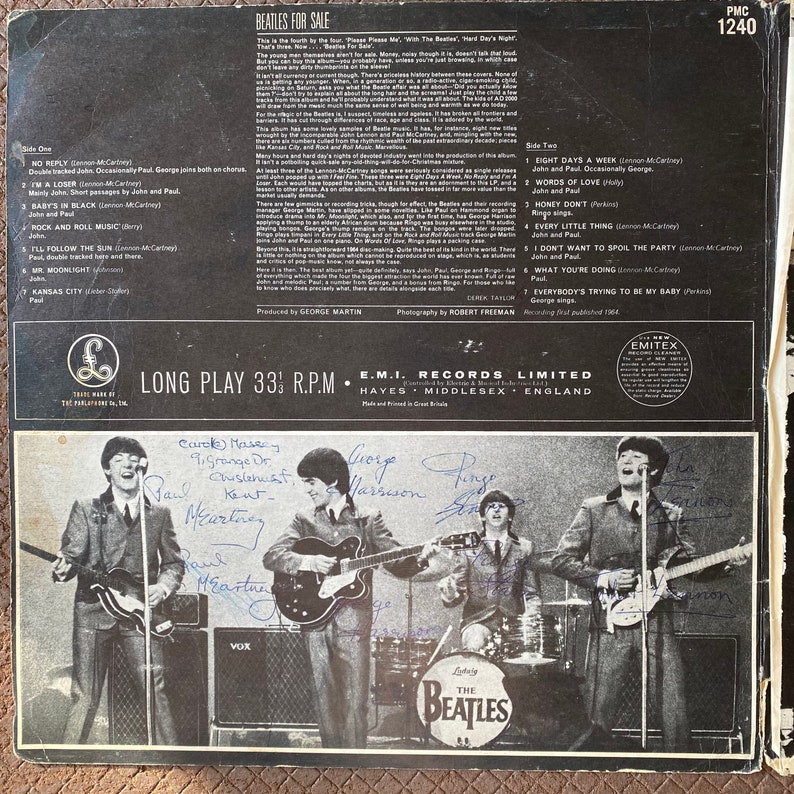 The Beatles, Beatles for Sale / Vinyl - Etsy